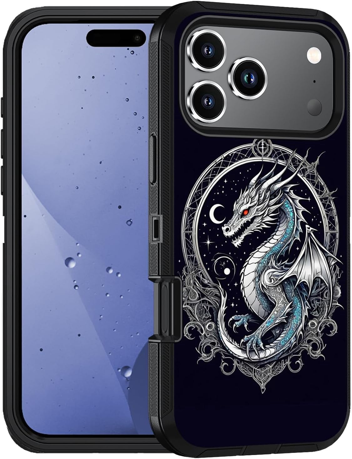 Designed for iPhone 17 Pro Case, Military Grade Heavy Duty 3-Layer ...