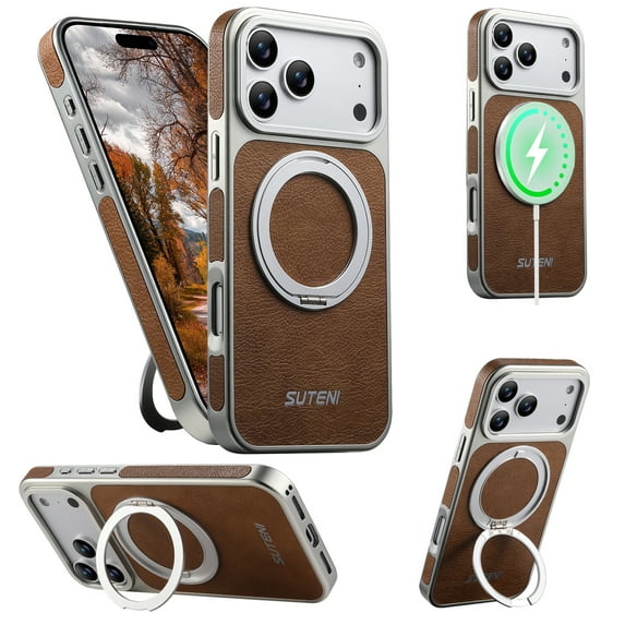 Designed for iPhone 17 Pro Max Case with Magnetic Ring Stand & Secure ...