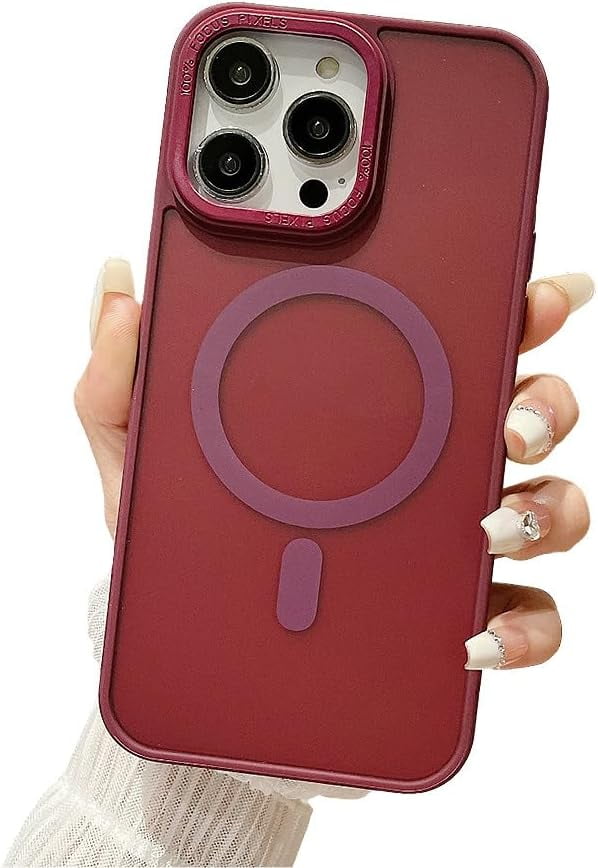 Designed for iPhone Case,Candy Color Frame Matte Translucent Skin Touch ...