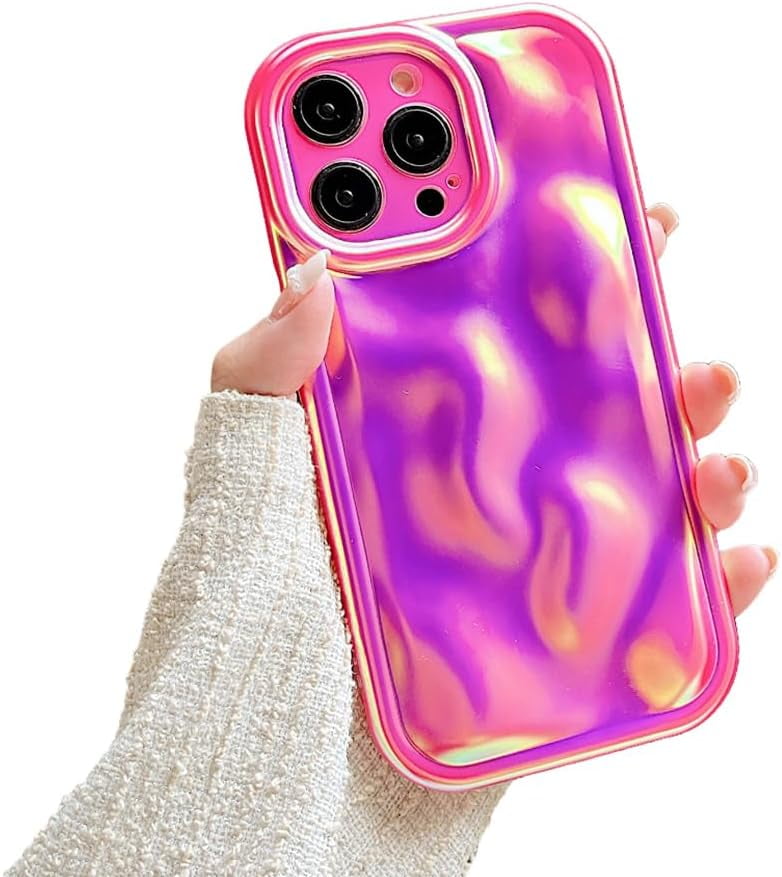 Designed for iPhone Case,Candy Color Water Ripple Wave Bubble Pattern ...