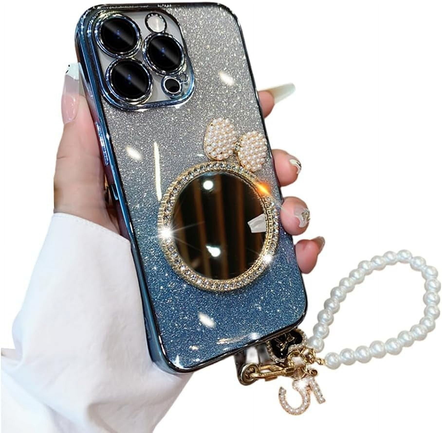 Designed for iPhone Case,Luxury Electroplated Frame Glitter Sparkle ...