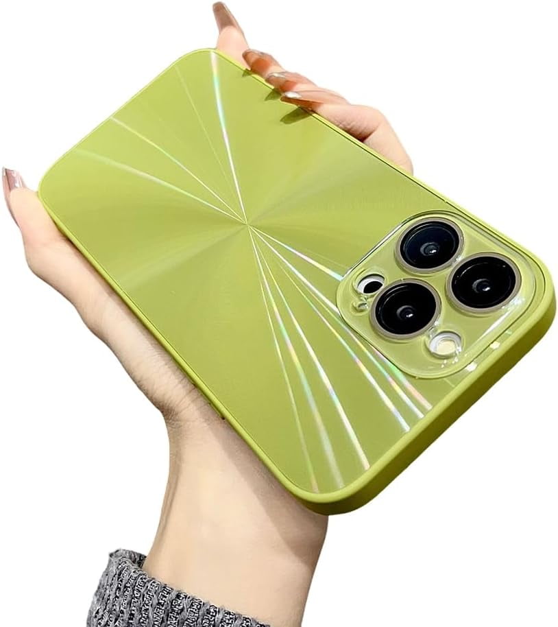 Designed for iPhone Case,Luxury Electroplated Hard PC Aurora Laser ...