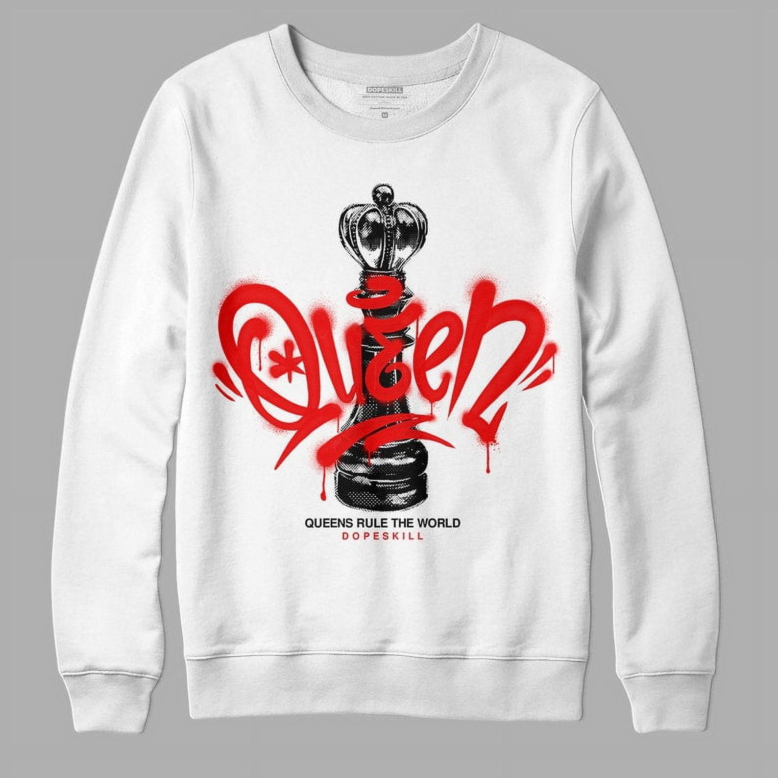 Designed just for you, Cherry 12s DopeSkill Crewneck Sweatshirt Queen Chess Graphic Up to size ...