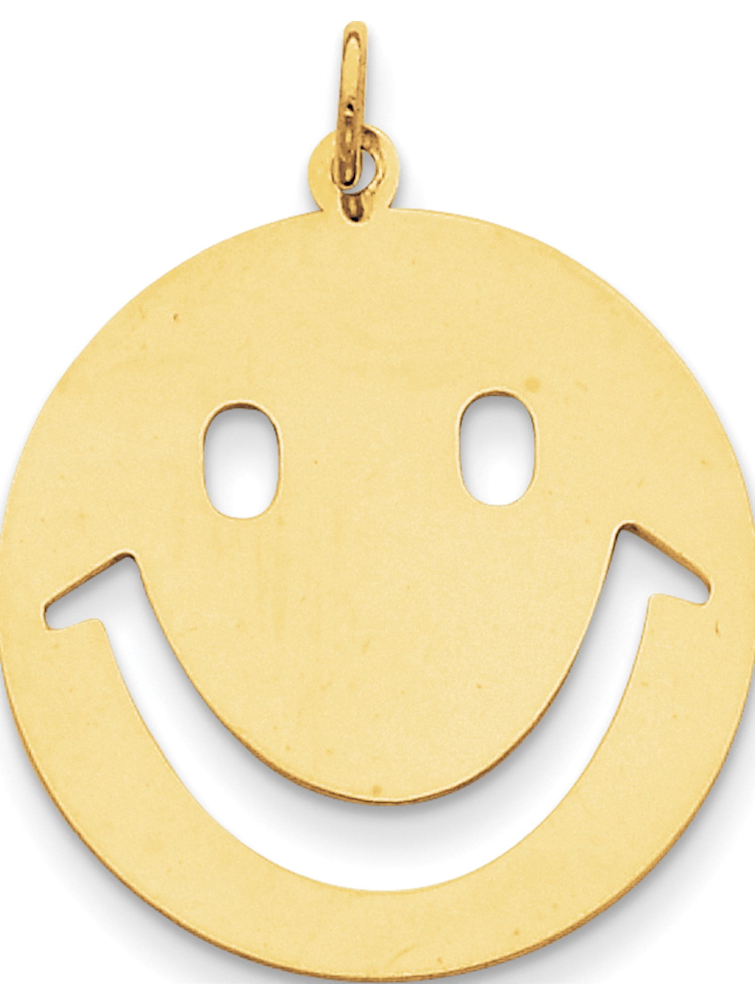 Designer 14K Yellow Gold Smiley Face Charm (Length=30) (Width=25) Made ...