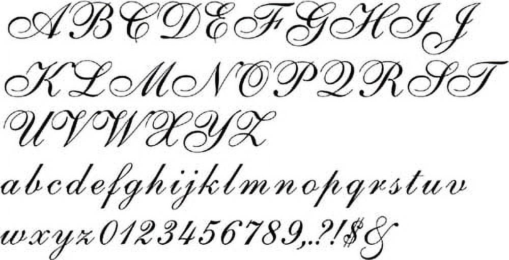 Designer 3" Letter & Number Stencil - Walmart.com