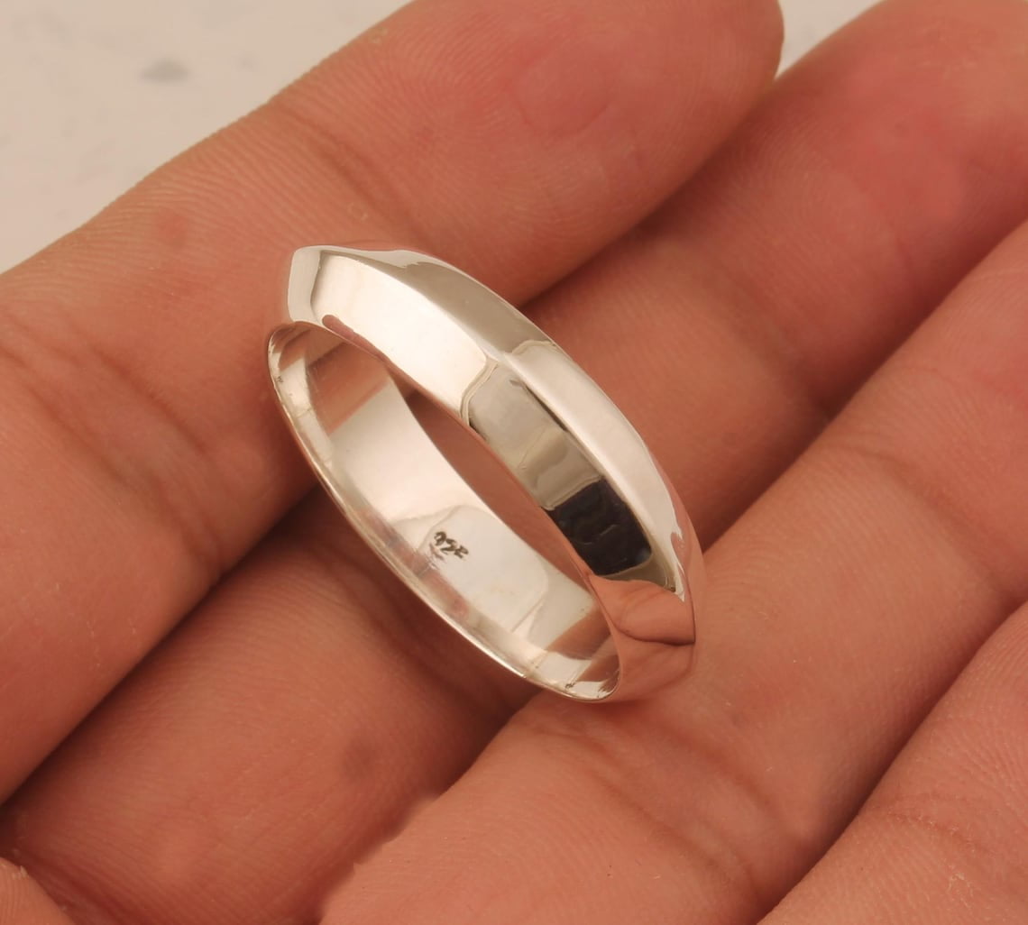 Designer 925 Sterling Silver Spinner Ring – Handmade Thumb Ring for ...