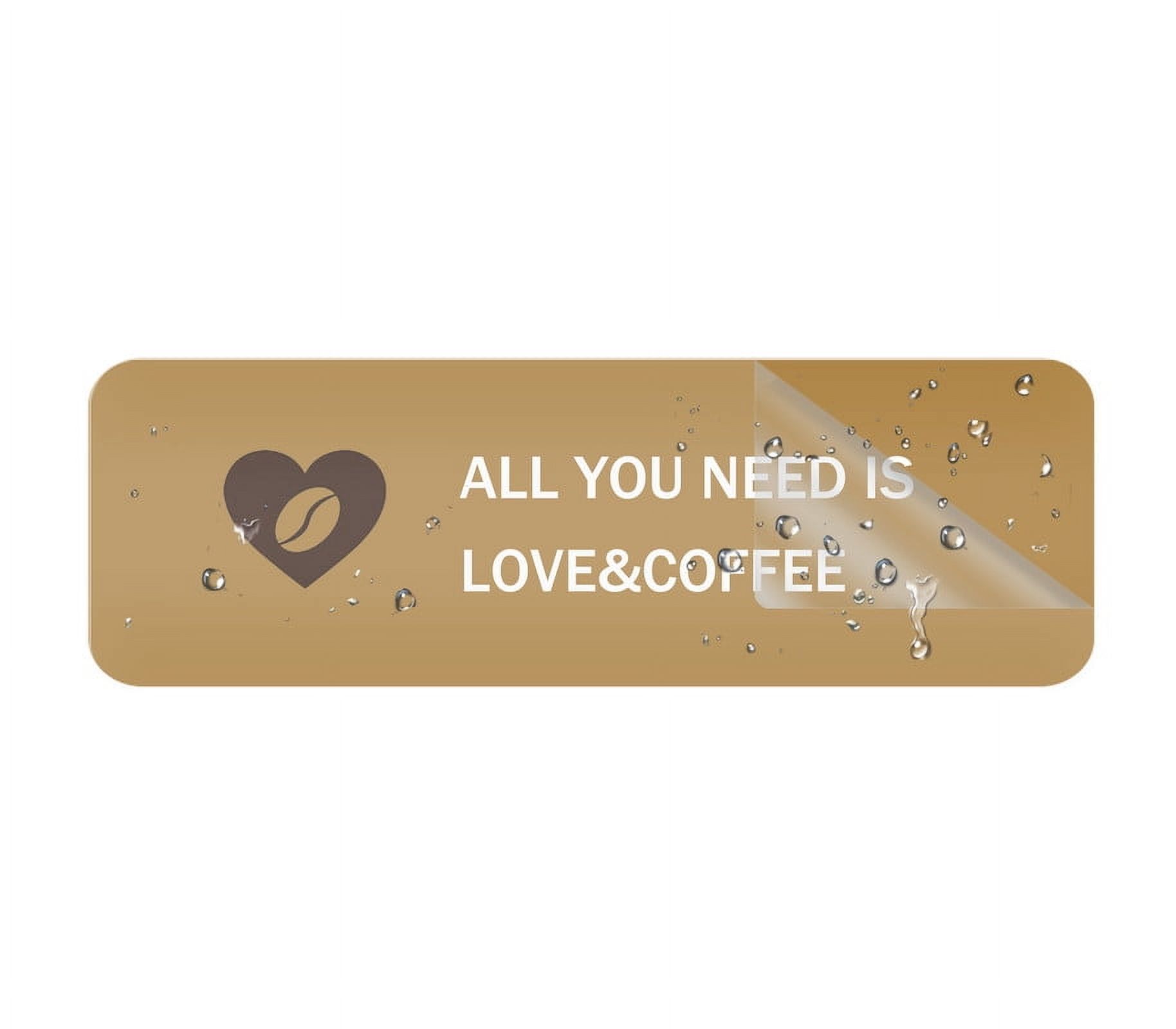 Designer All You Need Is Love & Coffee Wall Or Door Sign Signage ...