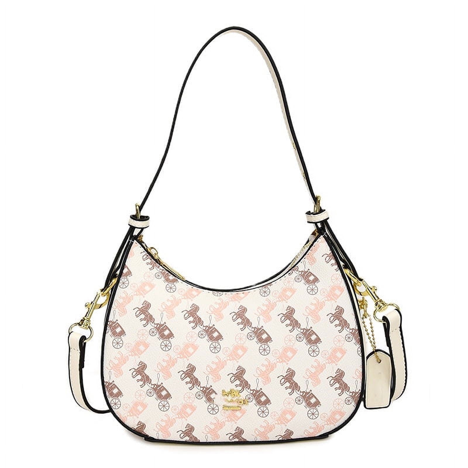 Designer Bag Unisex Bailey Hobo Commuter Shoulder Bag-Carriage white ...