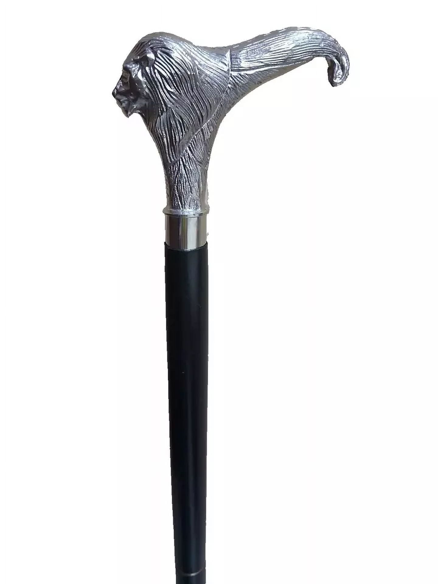 Luxury Walking Stick with Lion Head Handle Sturdy Wooden Cane for Men ...