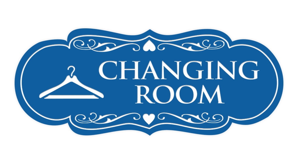 Designer Changing Room Sign (Blue) - Medium - Walmart.com