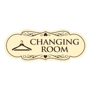 Square Restrooms left arrow Sign (Light Grey / Burgundy) - Small ...