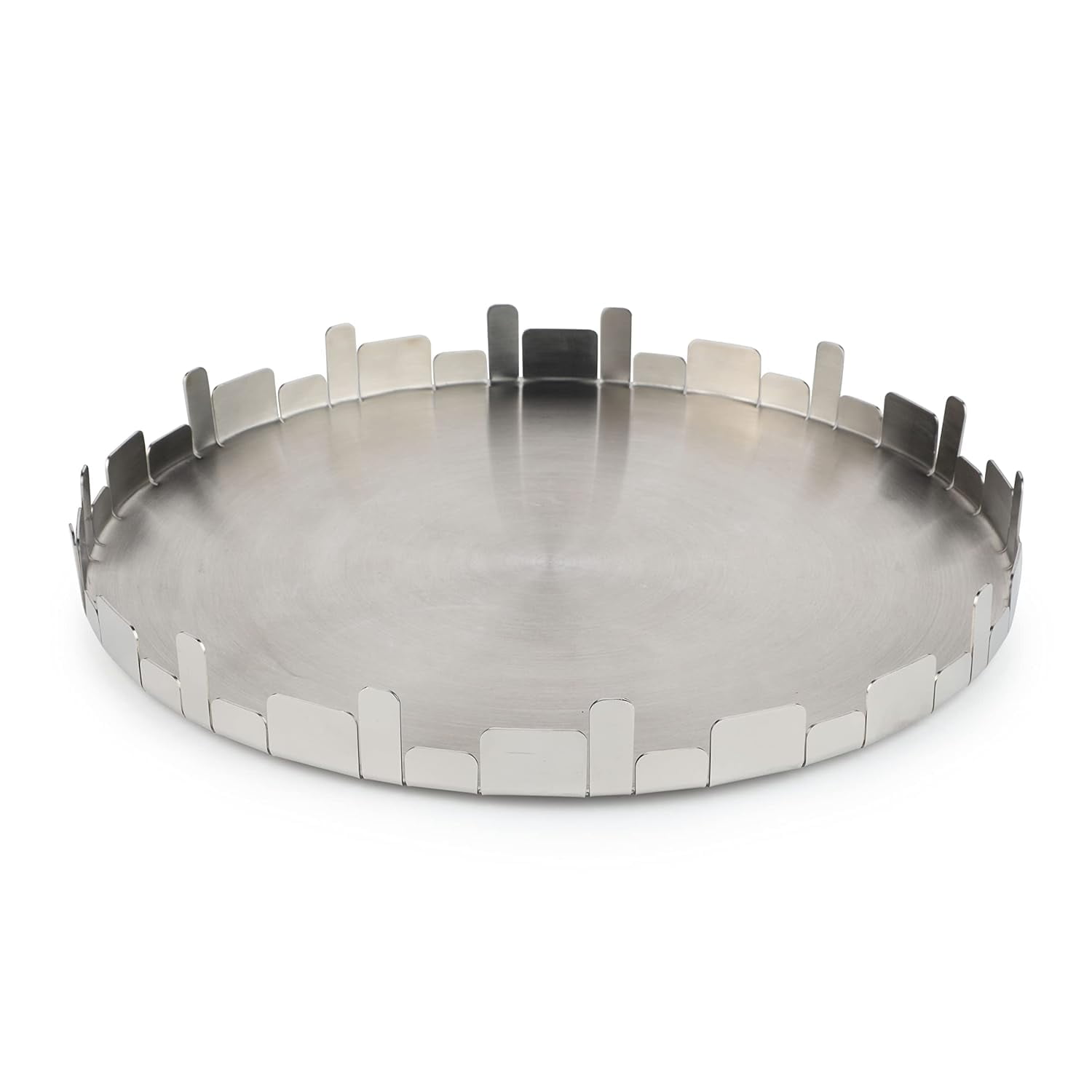 Designer Chrome Stainless Steel Round Tray | Multipurpose Centre ...