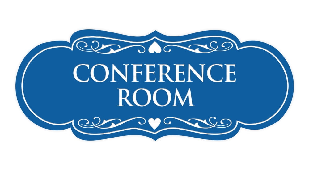 Designer Conference Room Sign(Blue) - Small - Walmart.com
