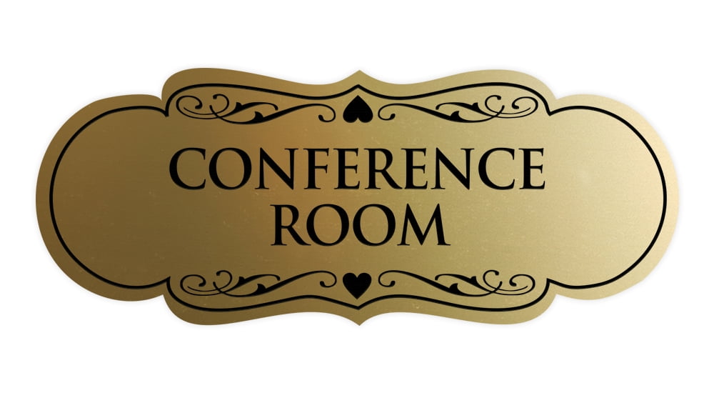 Designer Conference Room Sign(Brushed Gold) - Large - Walmart.com