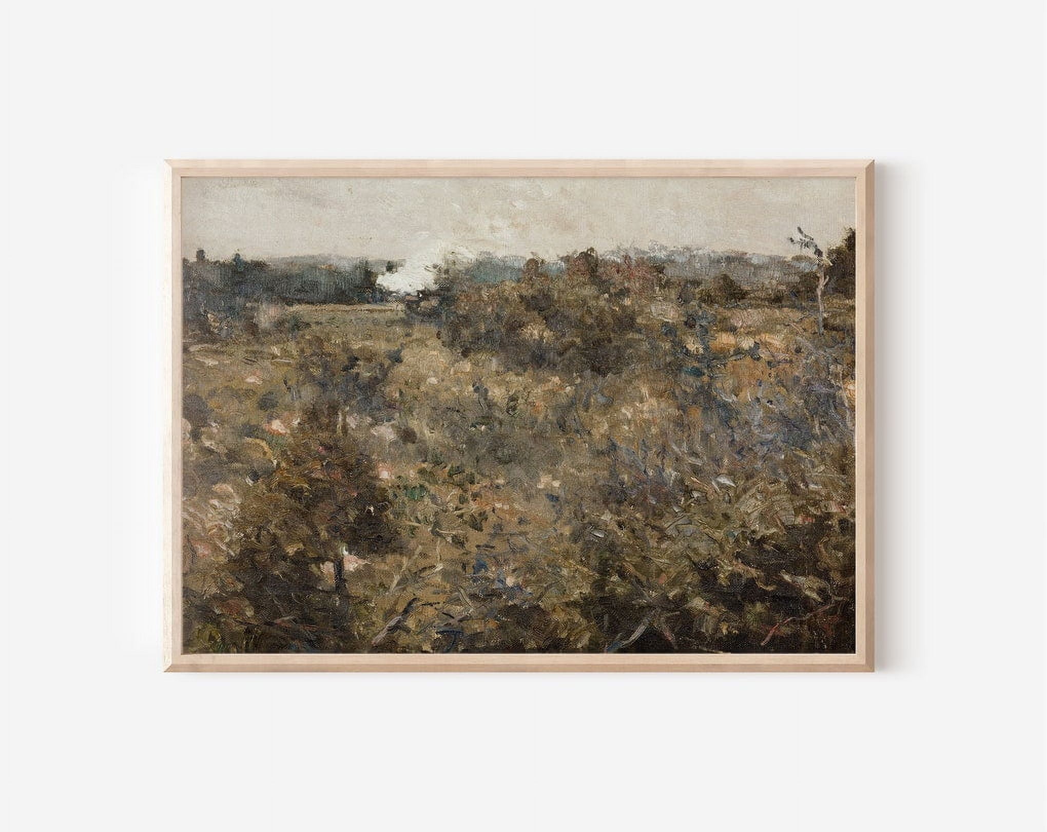 Designer Cottage Core Decor Landscape Neutral Wall Art Vintage Print ...
