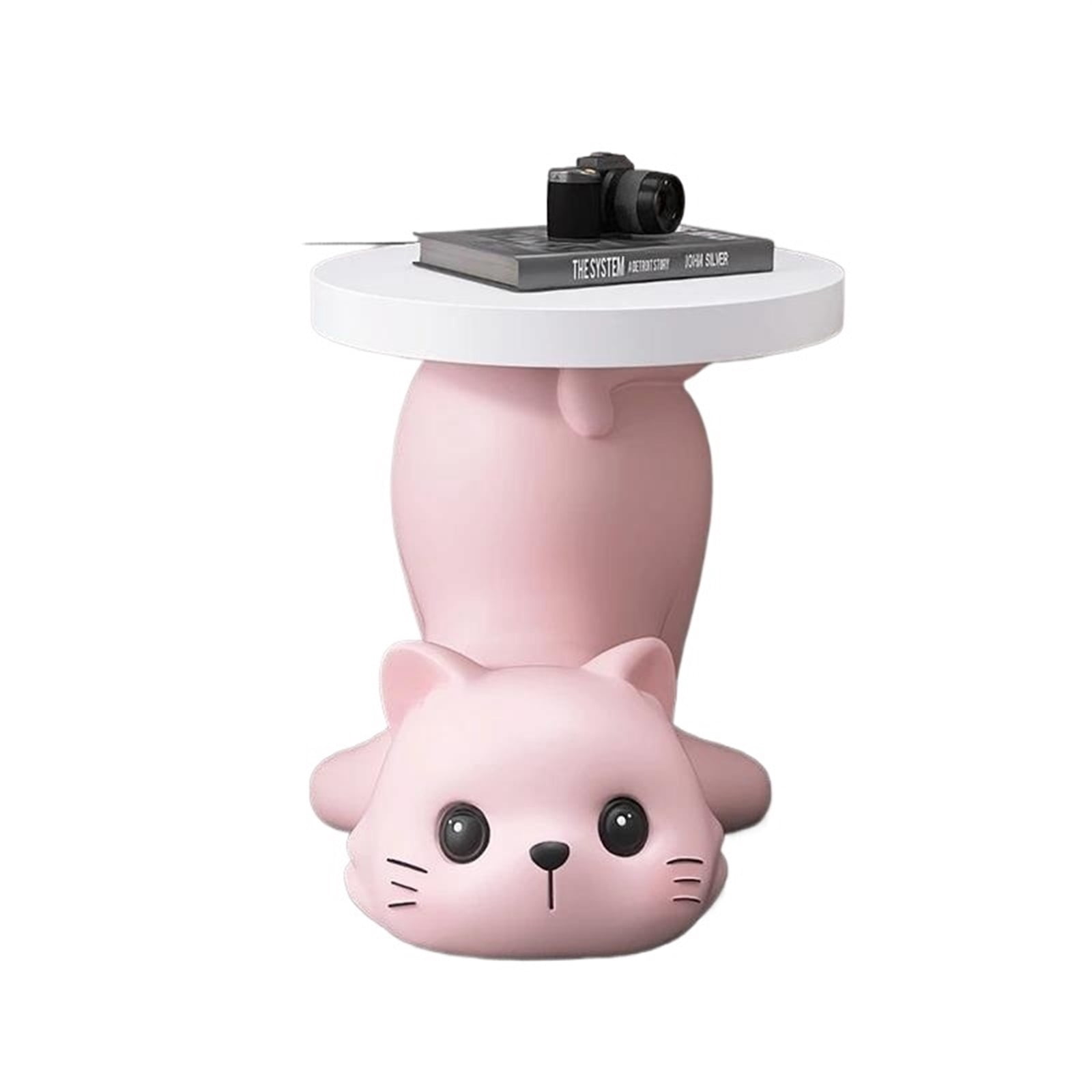 Designer Cute Cat Circular Coffee Table Living Room Furniture Sofa Side ...