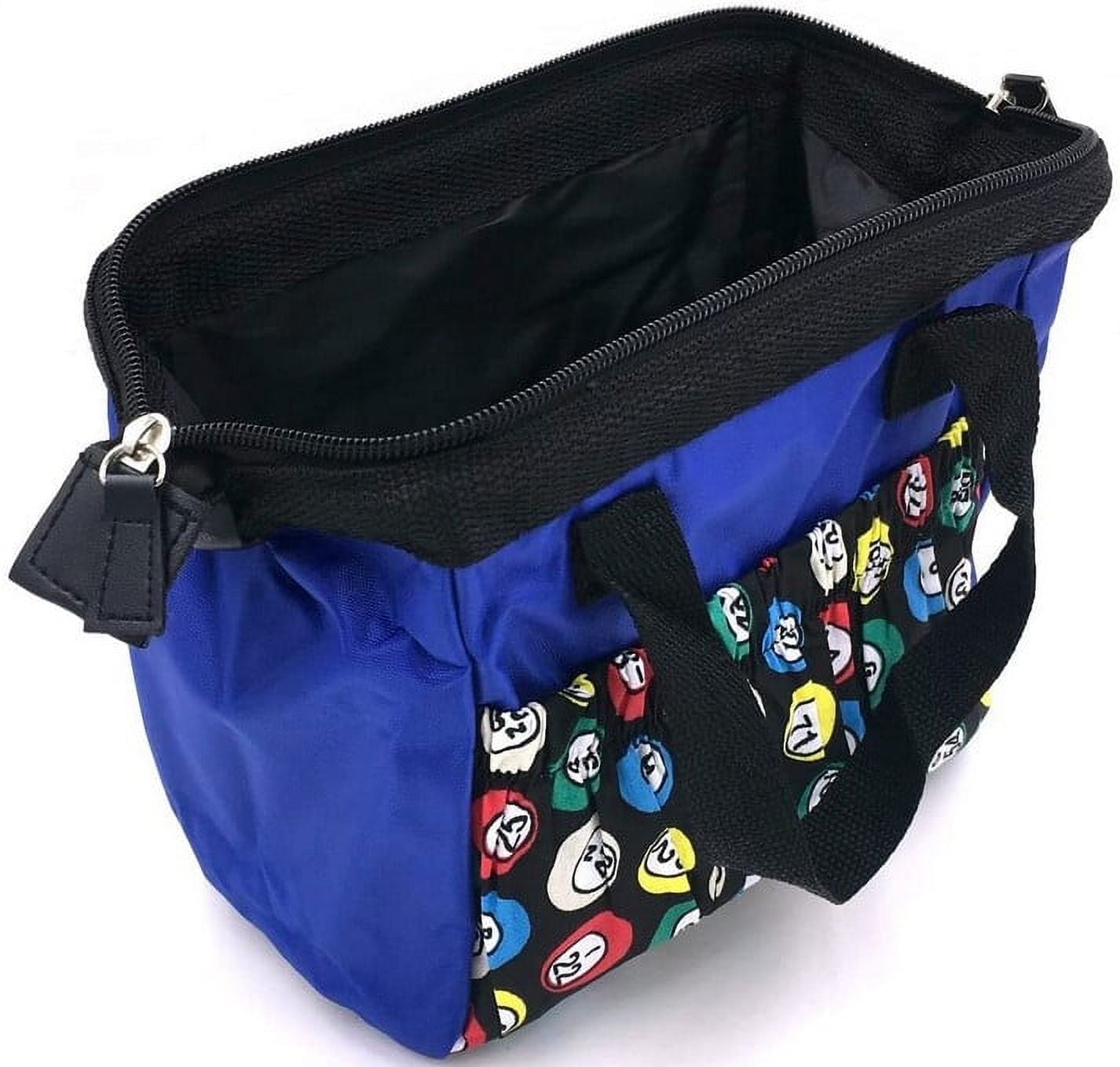 Tote Bag 6 Pocket Blue Bingo Dauber Ball Pattern - Walmart.com