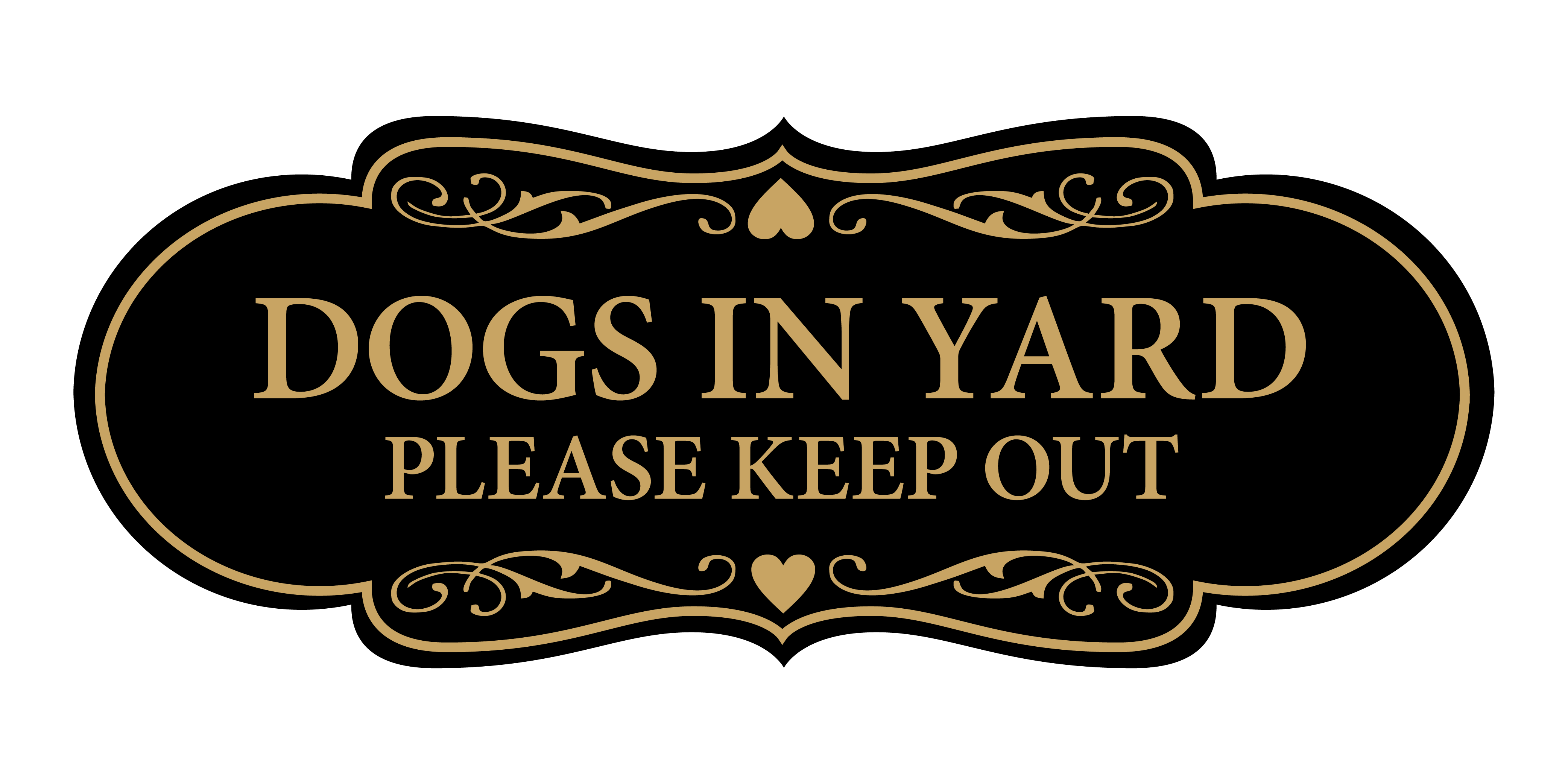 Dogs in Yard Please Keep Out Sign - Walmart.com