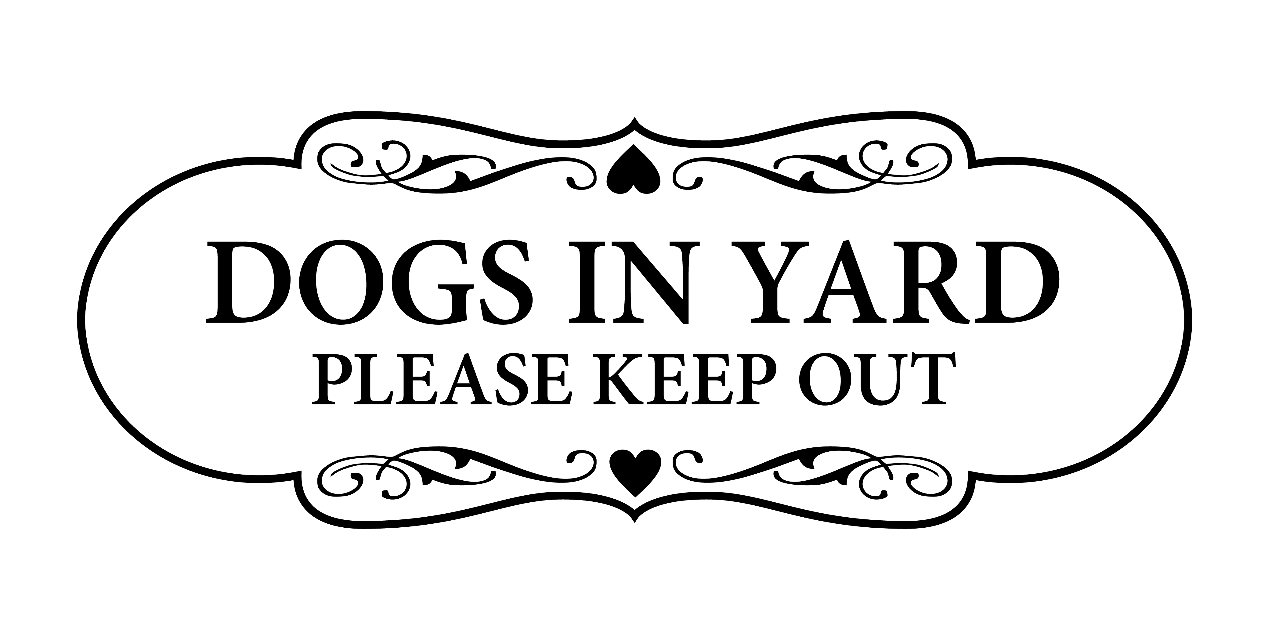 Dogs in Yard Please Keep Out Sign - Walmart.com