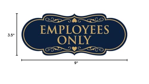 Designer EMPLOYEES ONLY Sign | Easy Installation | Office or Business ...