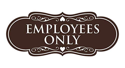 Designer EMPLOYEES ONLY Sign | Easy Installation | Office or Business ...