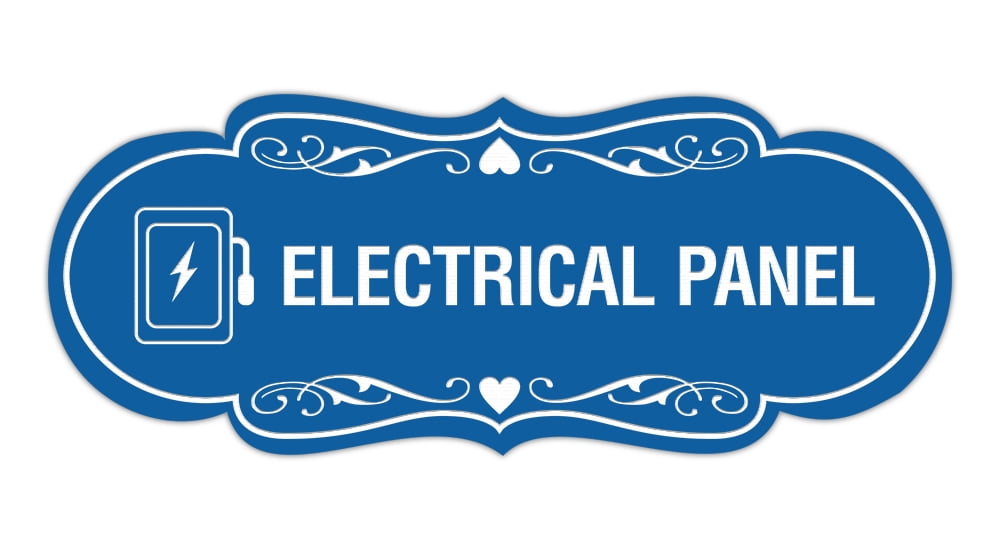 Designer Electrical Panel (Box) Sign (Blue) - Large - Walmart.com