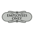 Designer Employees Only Sign(Lt Gray) - Small - Walmart.com