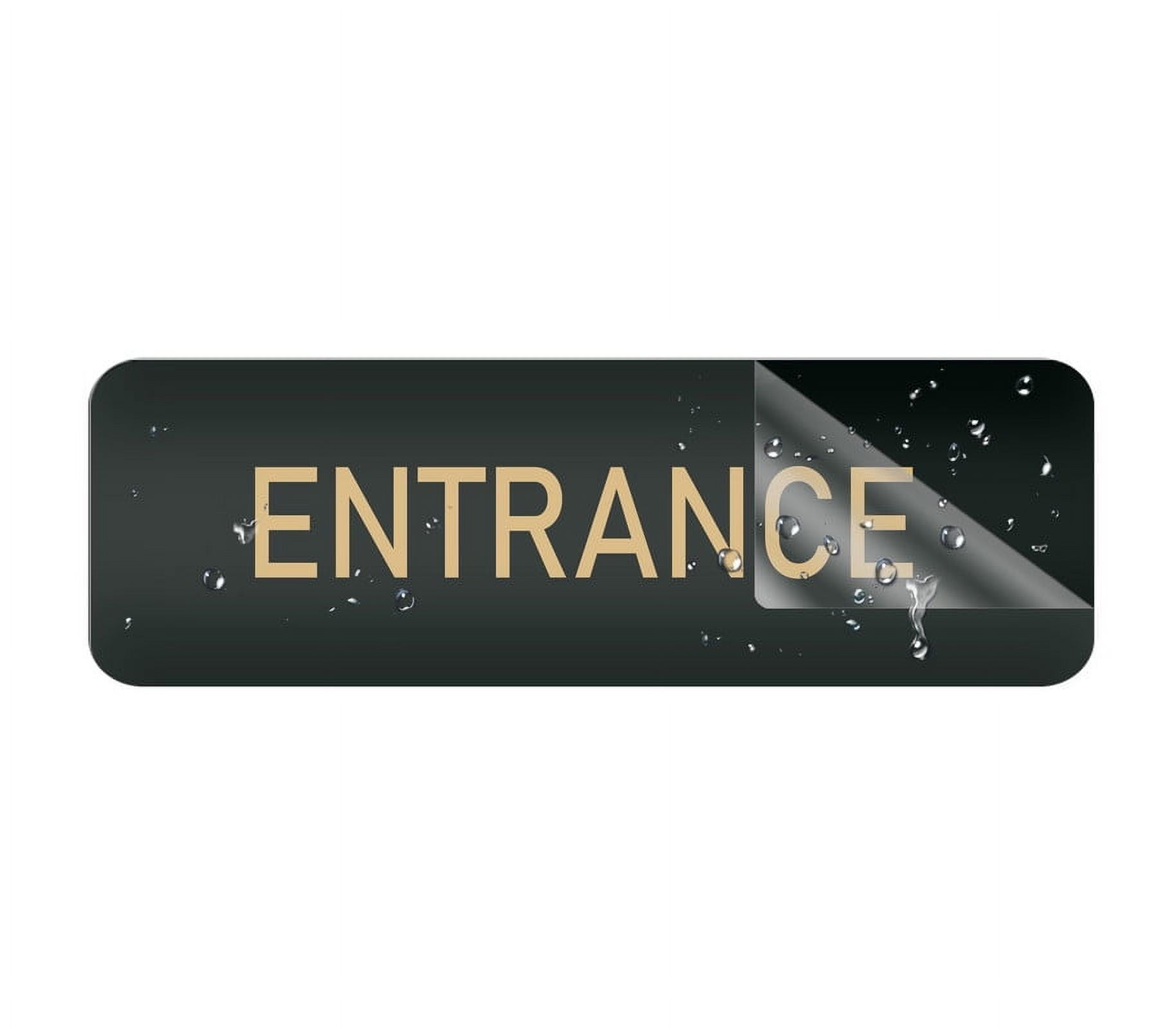Designer Entrance Sign Urable Plastic Sign Easy To Mount Informative ...