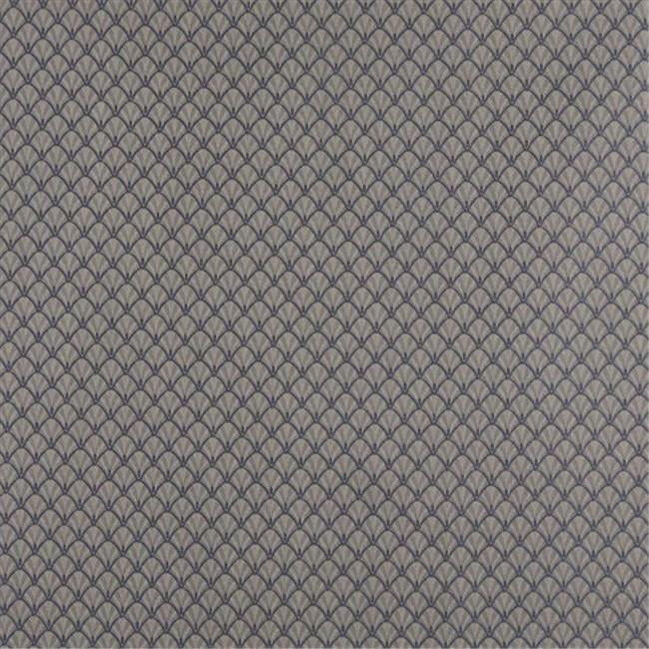 Designer Fabrics 54 in. Wide - Blue And Beige Small Scale Shell ...
