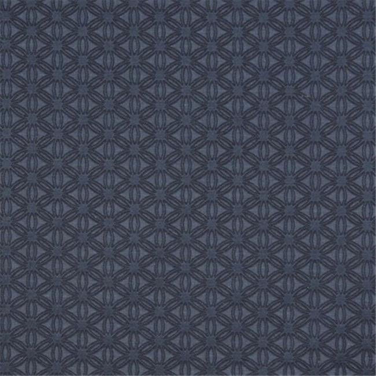 Designer Fabrics 54 in. Wide Blue- Flower Jacquard Woven Upholstery ...