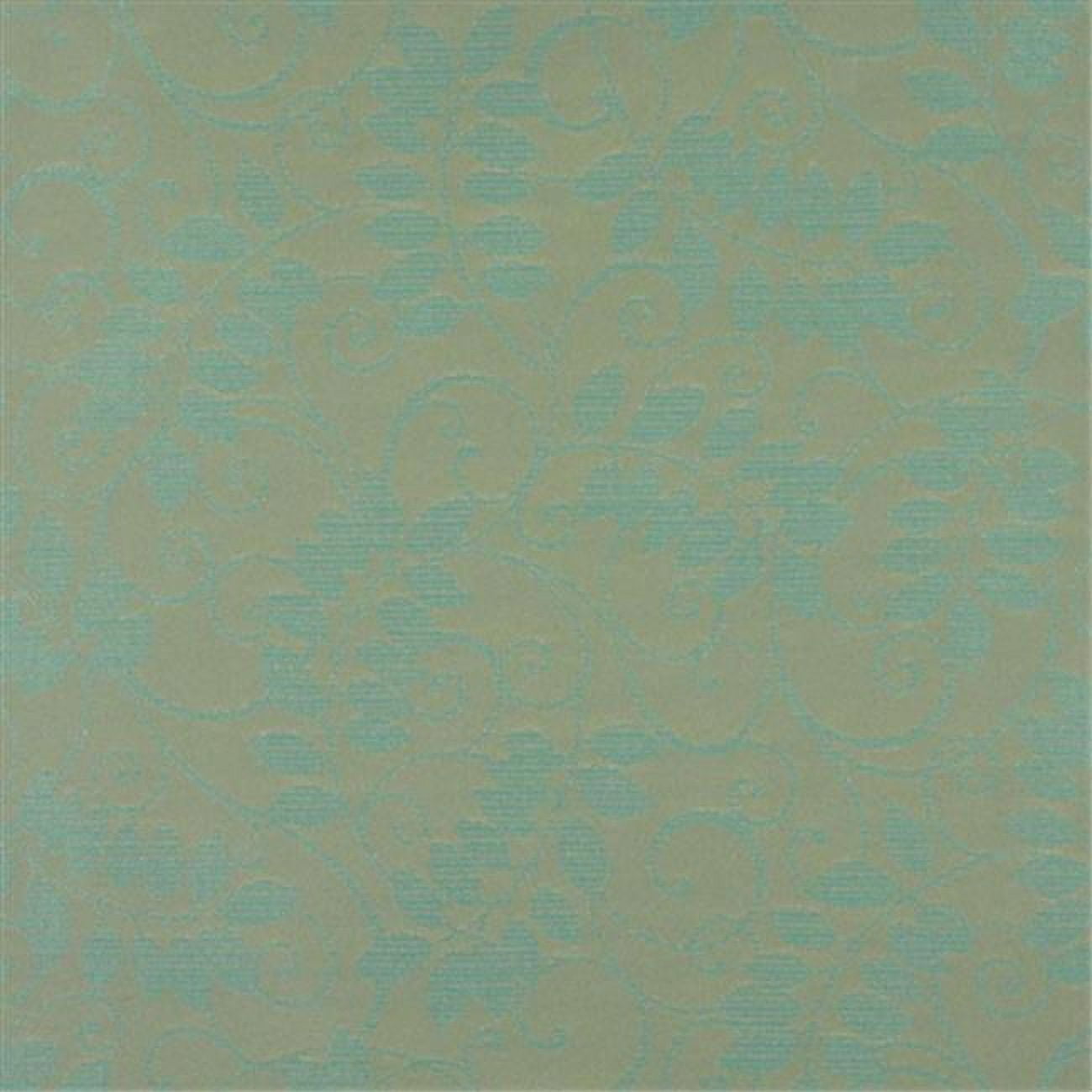 Designer Fabrics 54 in. Wide Light Blue- Floral Vine Outdoor- Indoor ...