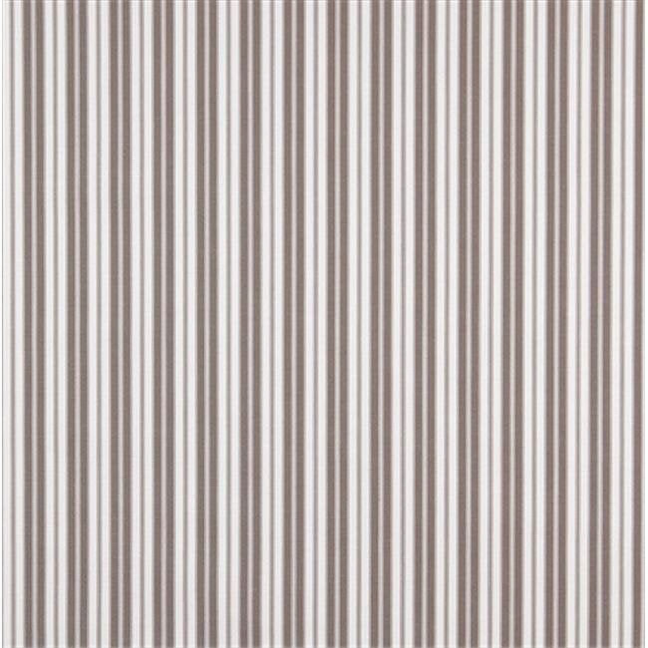 Designer Fabrics B465 54 in. Wide Grey- Ticking Striped Indoor ...