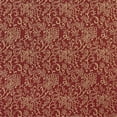Designer Fabrics B607 54 in. Wide Red- Contemporary Floral Jacquard ...