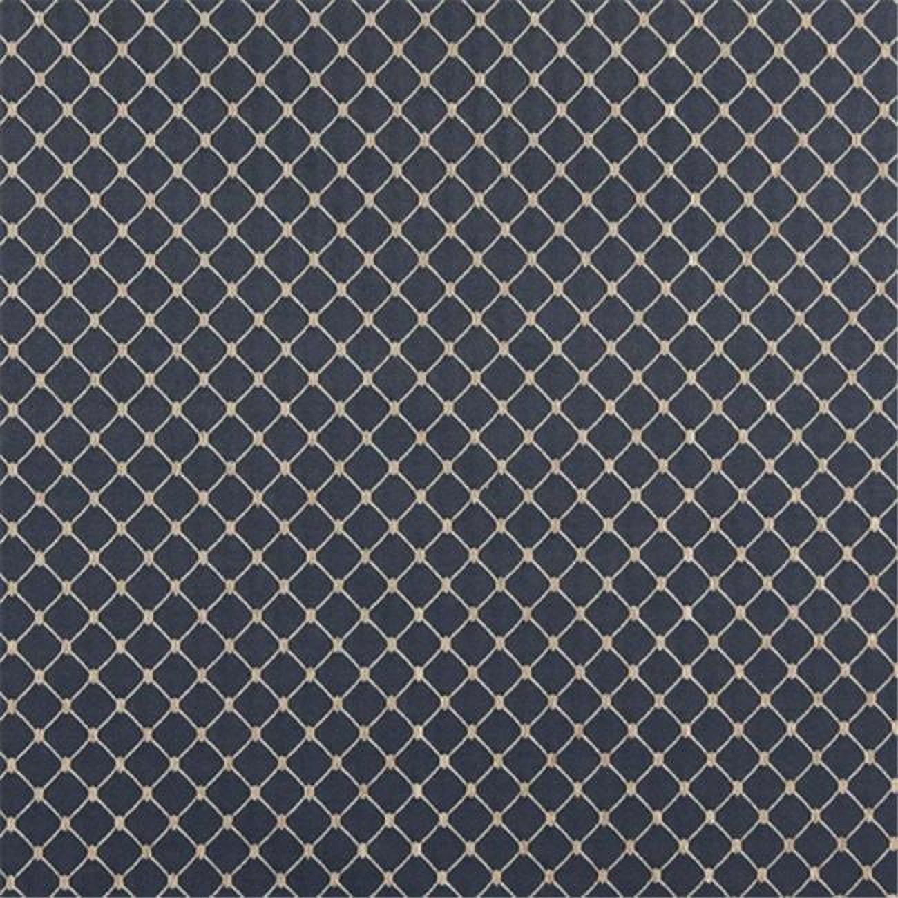 Designer Fabrics B645 54 in. Wide Navy Blue- Diamond Jacquard Woven ...