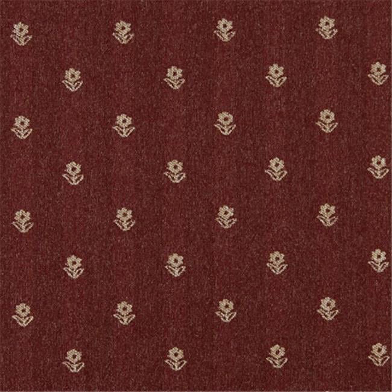 Designer Fabrics C626 54 in. Wide Rustic Red And Beige- Flowers Country ...
