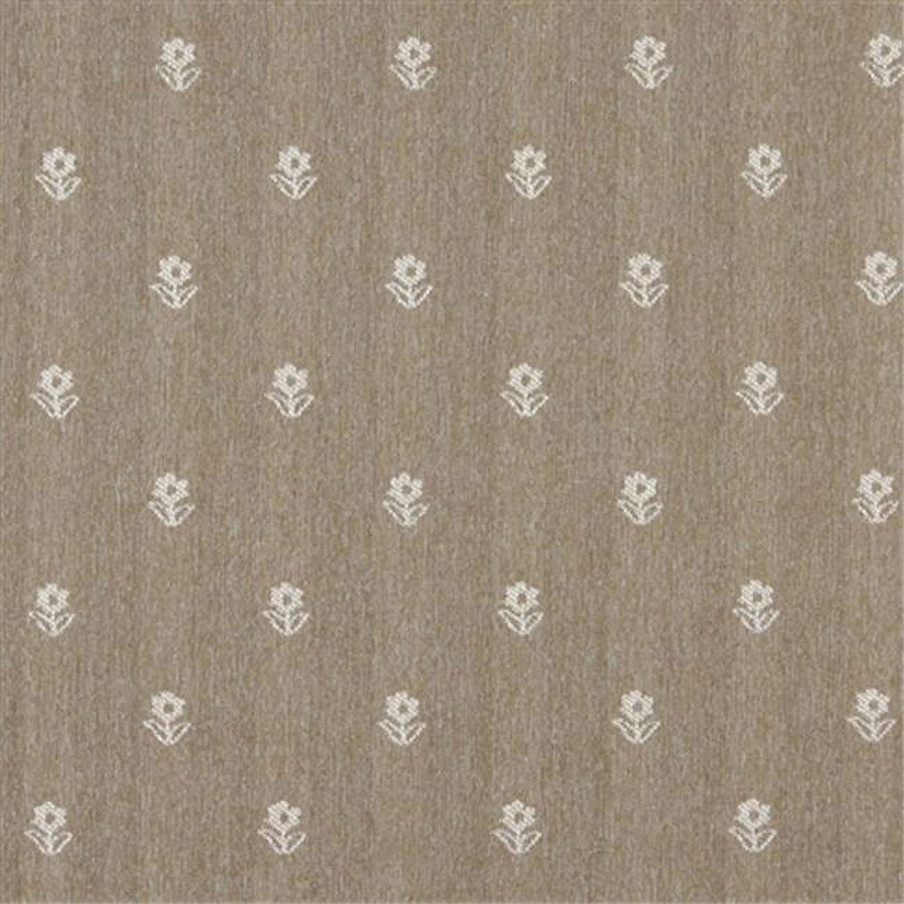 Designer Fabrics C629 54 in. Wide Light Brown And Ivory- Flowers ...