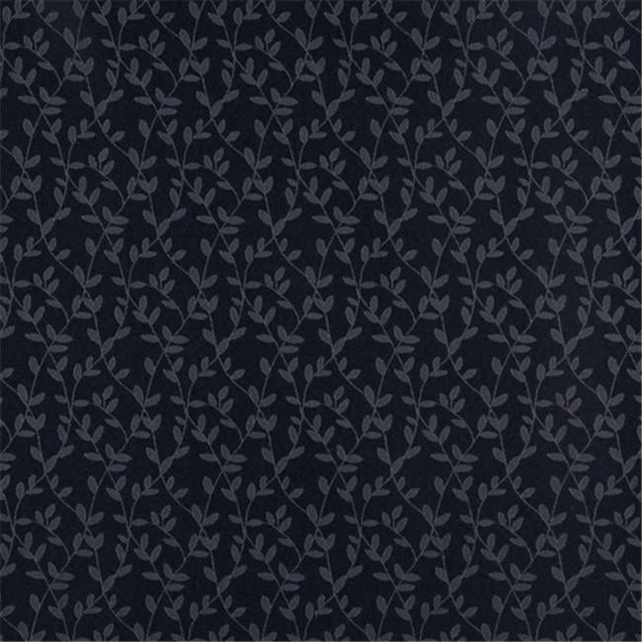 Designer Fabrics D321 54 in. Wide - Navy And Blue Vine Leaves Jacquard ...