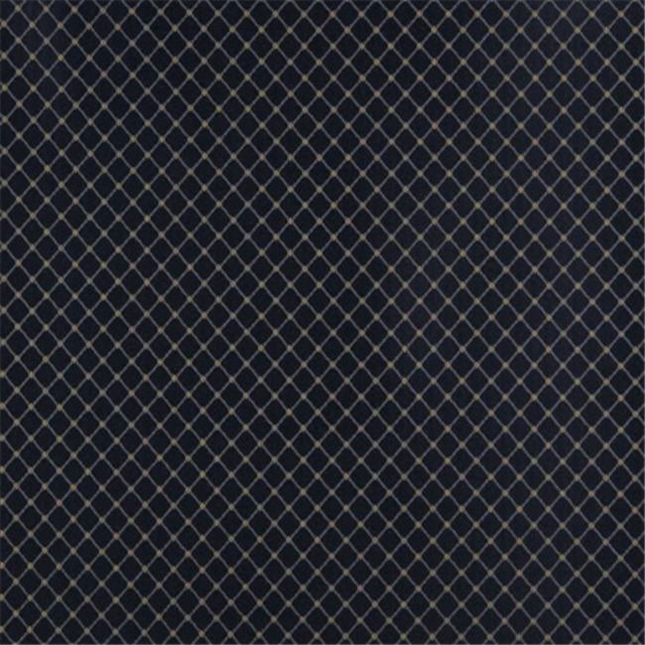 Designer Fabrics D334 54 in. Wide - Navy Blue And Gold Diamond Jacquard ...