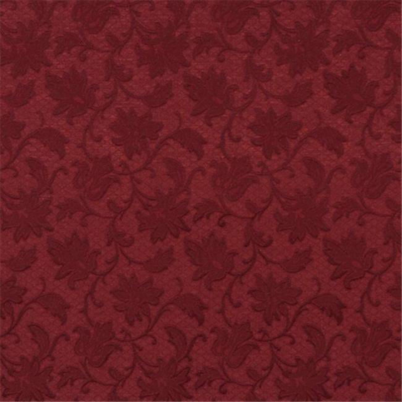 Designer Fabrics E500 54 in. Wide Burgundy- Floral Jacquard Woven ...