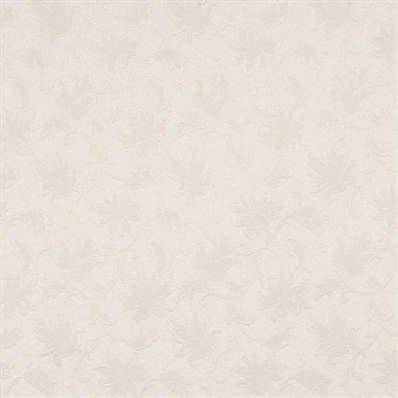 Designer Fabrics E508 54 in. Wide Off White- Floral Jacquard Woven ...