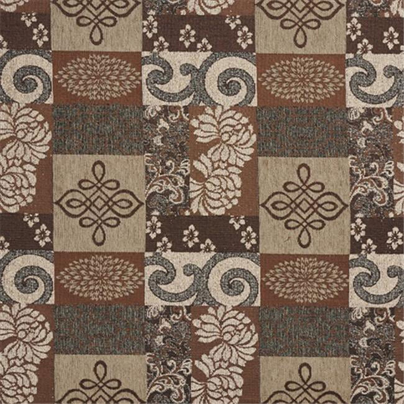 Designer Fabrics F534 54 in. Wide Brown And Beige- Large Scale Chenille ...