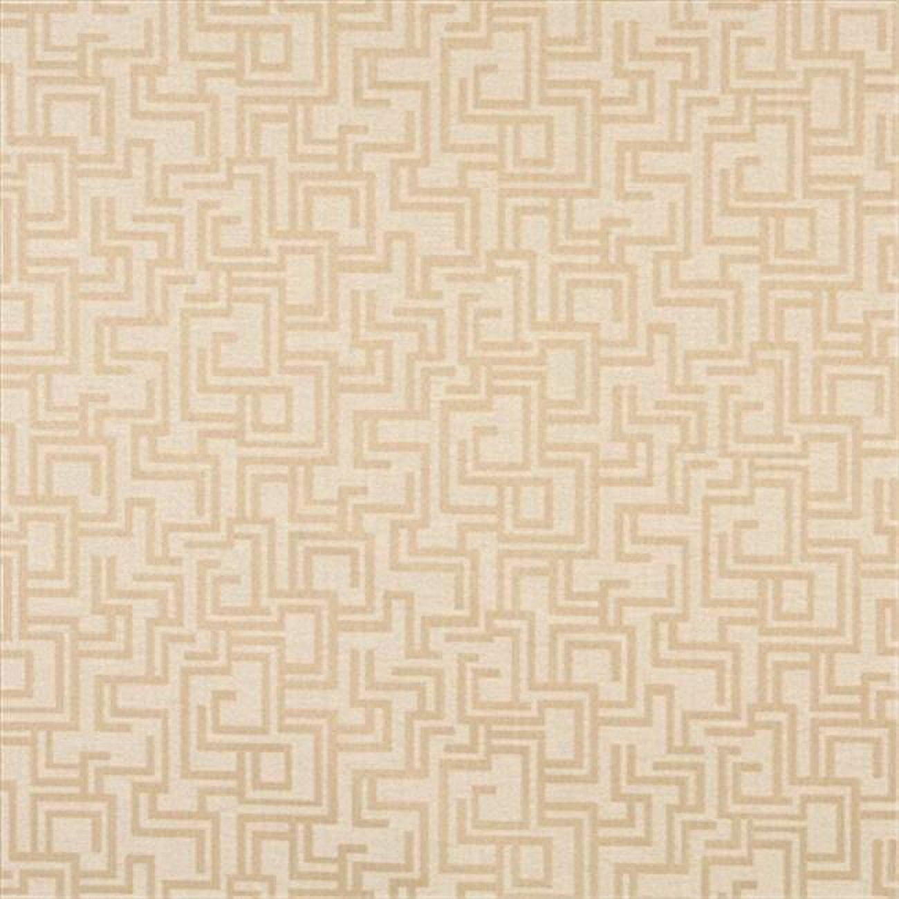 Designer Fabrics F633 54 in. Wide Beige- Geometric Outdoor- Indoor ...