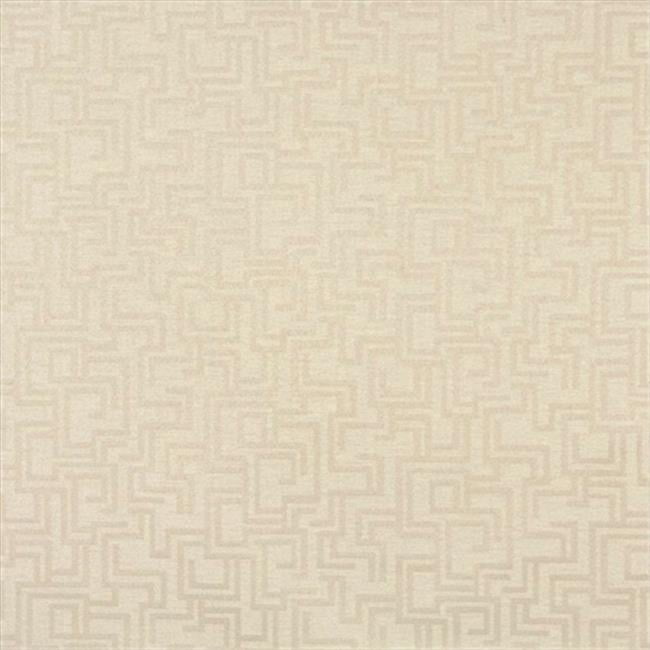Designer Fabrics F637 54 in. Wide Ivory- Geometric Outdoor- Indoor ...