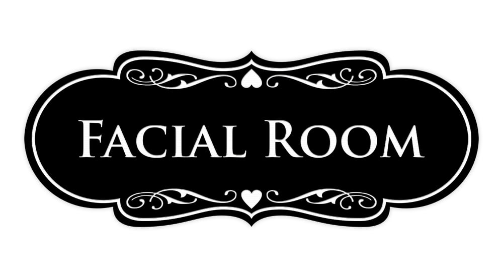 Designer Facial Room Sign (Black) - Large - Walmart.com