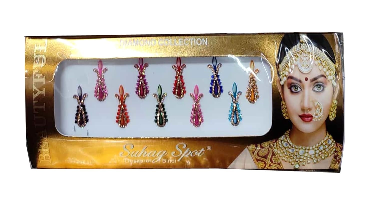 Designer Fancy Bindis with Crystal Stone Bindi for Girls and Women ...