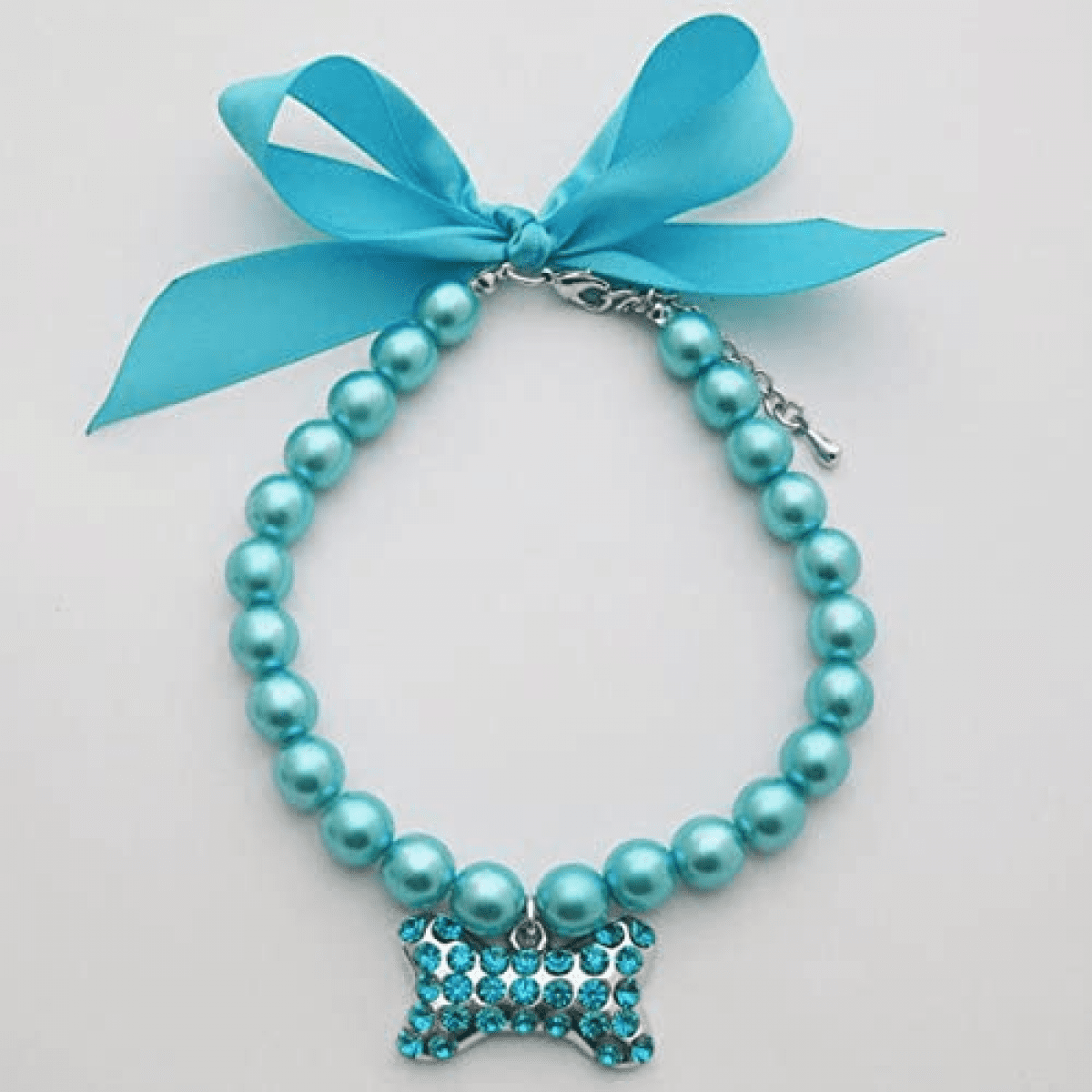 Designer Fancy Pearls Crystal Pet Cat Dog Necklace Jewelry with Bling ...