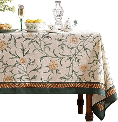 Designer French Rectangle Table Cloth,Blue Italian Floral Tablecloths ...