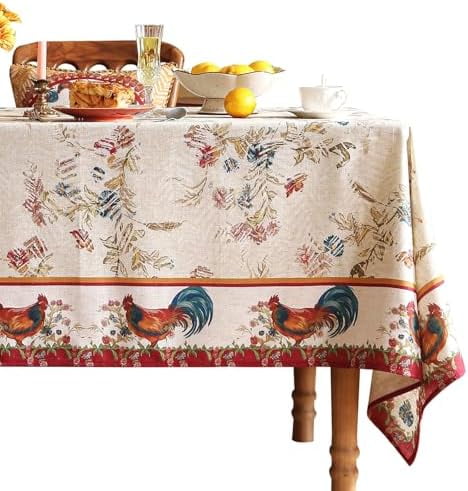 Designer French Rectangle Table Cloth,Blue Italian Floral Tablecloths ...