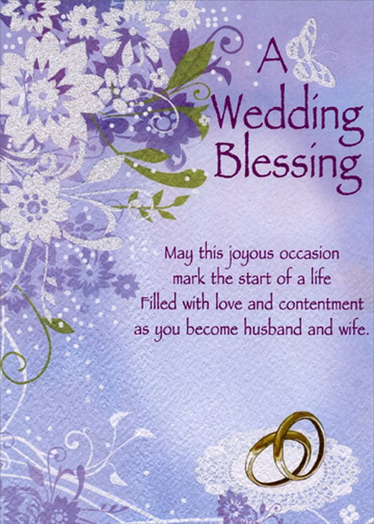 Designer Greetings Wedding Blessing Card with Envelope, Religious ...