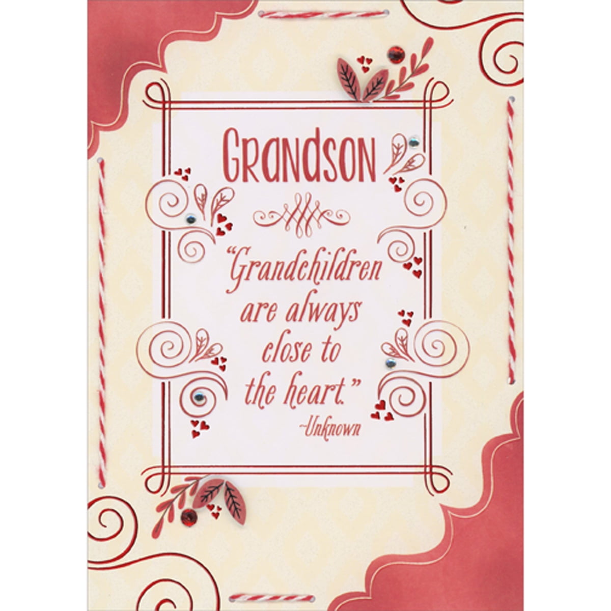 Designer Greetings Always Close to the Heart: 3D Leaves, Red and White ...